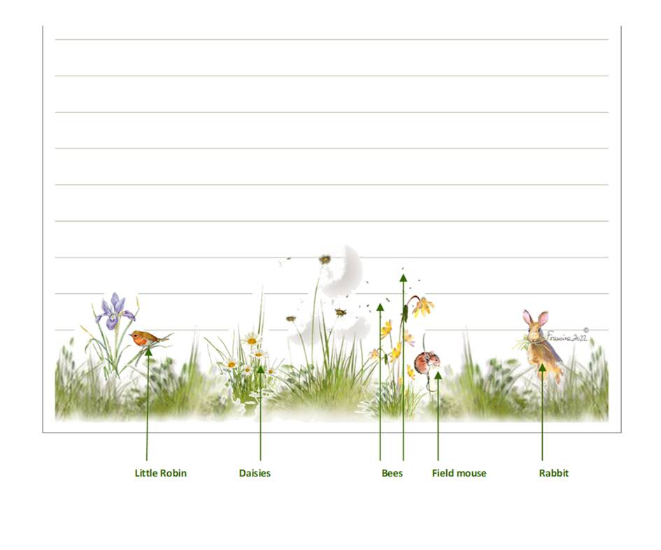 Natures Green Grass - Beautiful Writing Sets