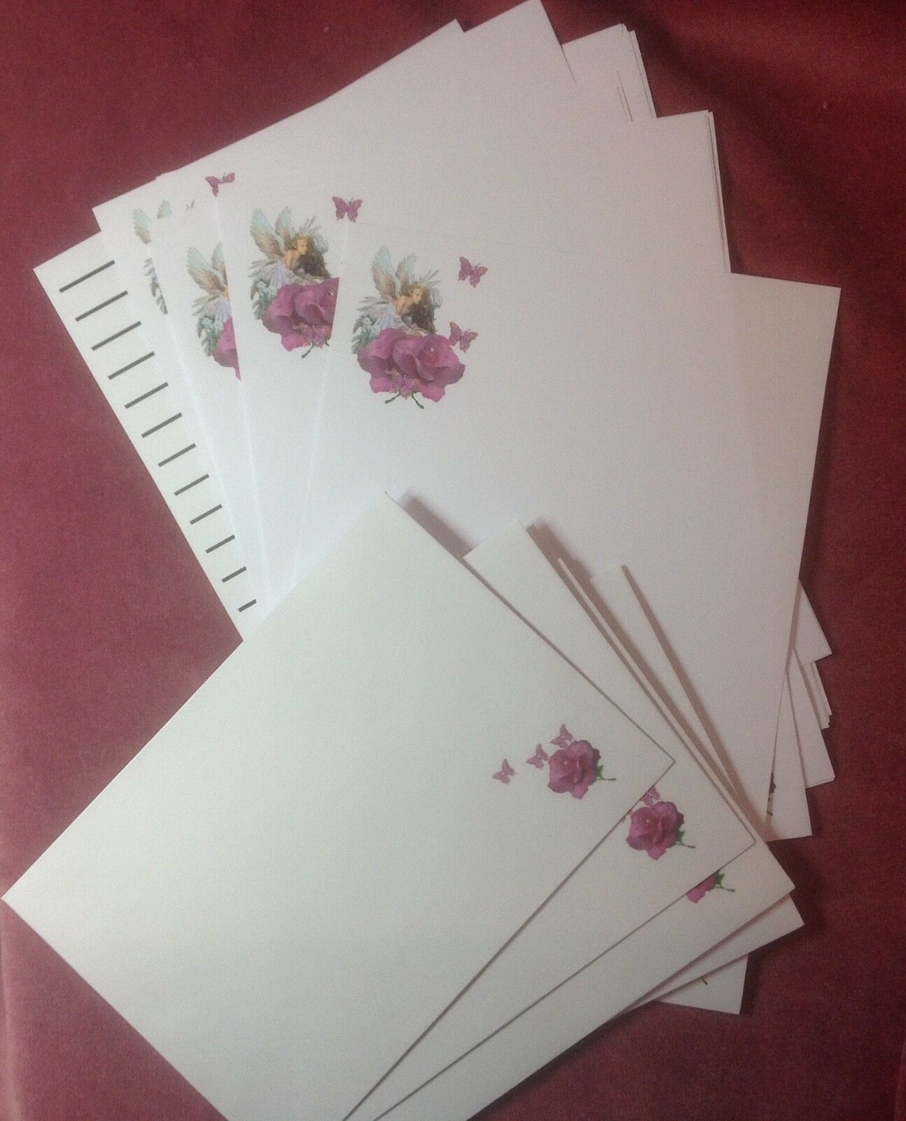 Purple Rose Fairy - Beautiful Writing Sets