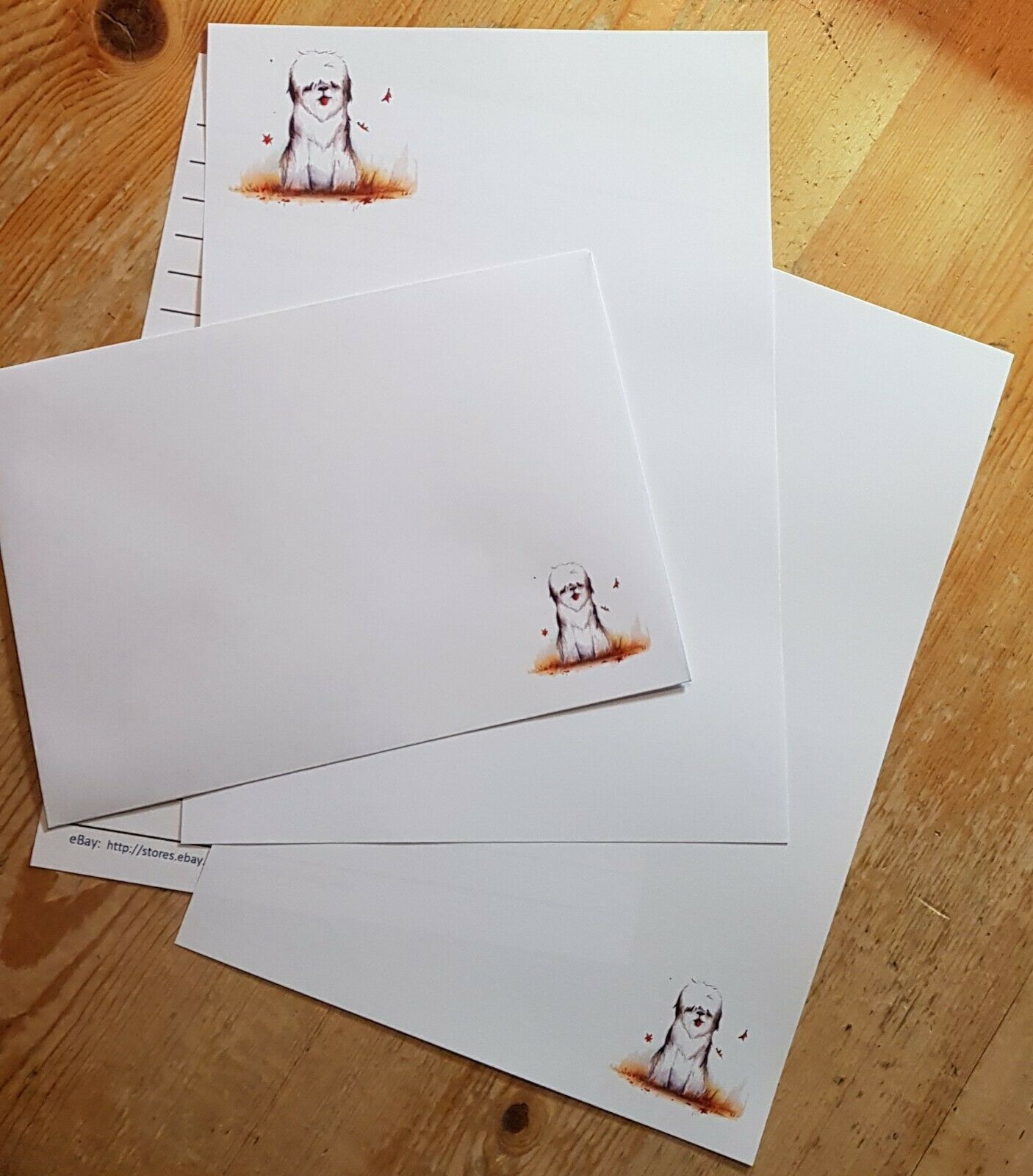 English Sheepdog - Beautiful Writing Sets