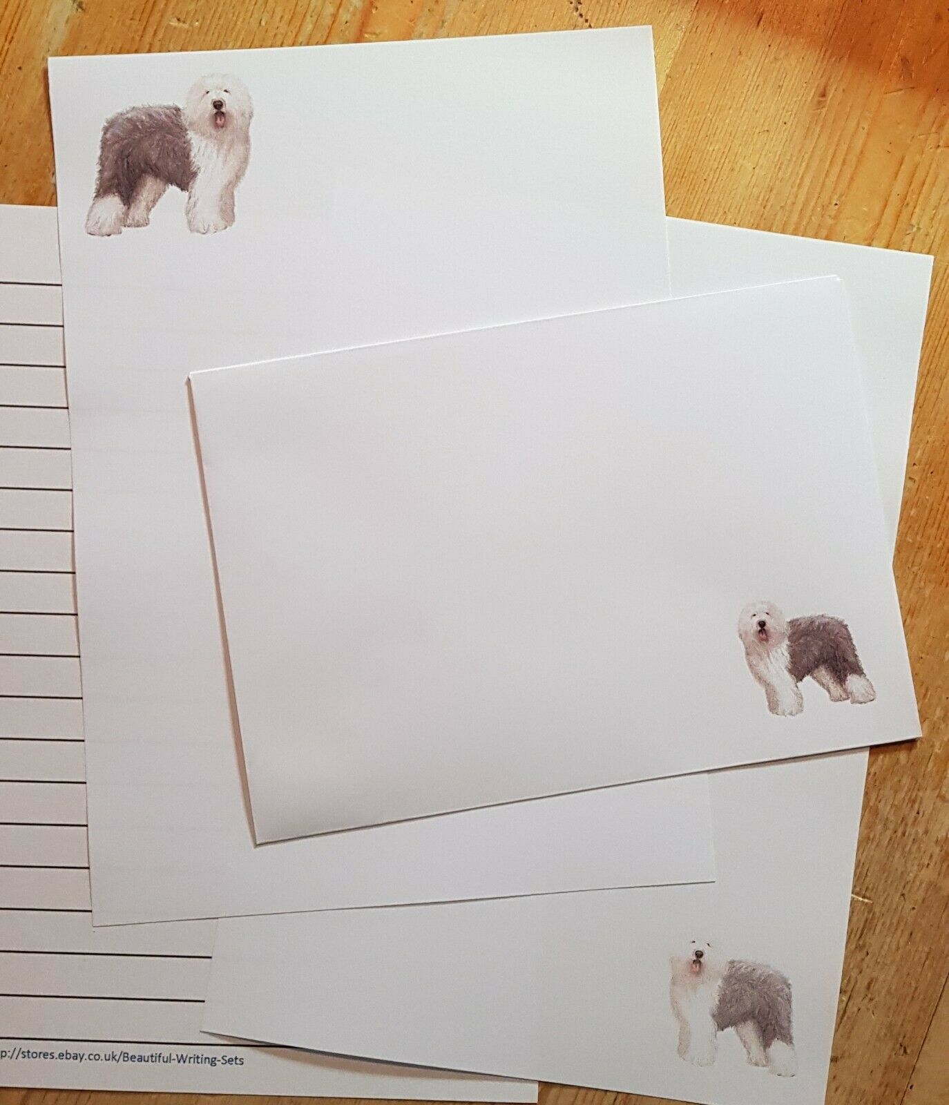 English Sheepdog - Beautiful Writing Sets