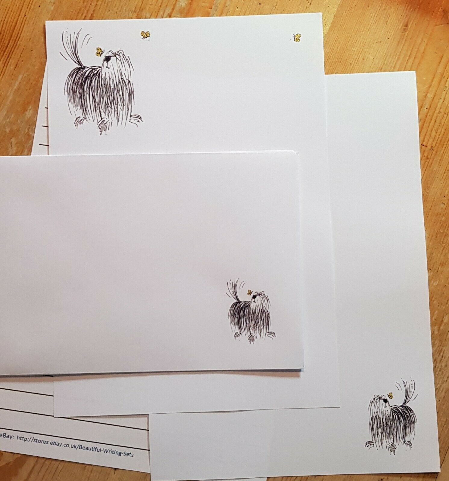 English Sheepdog - Beautiful Writing Sets
