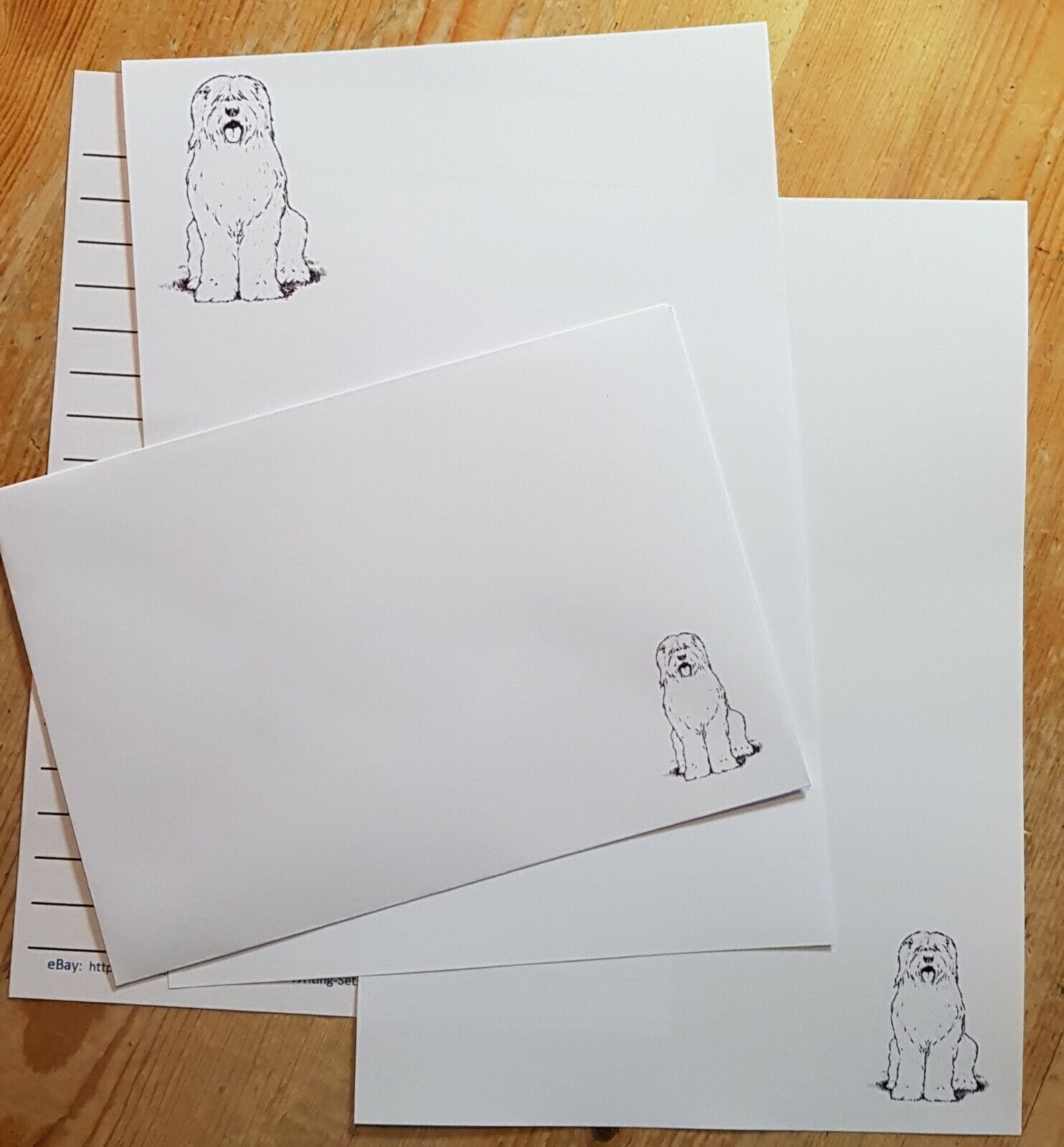 English Sheepdog - Beautiful Writing Sets