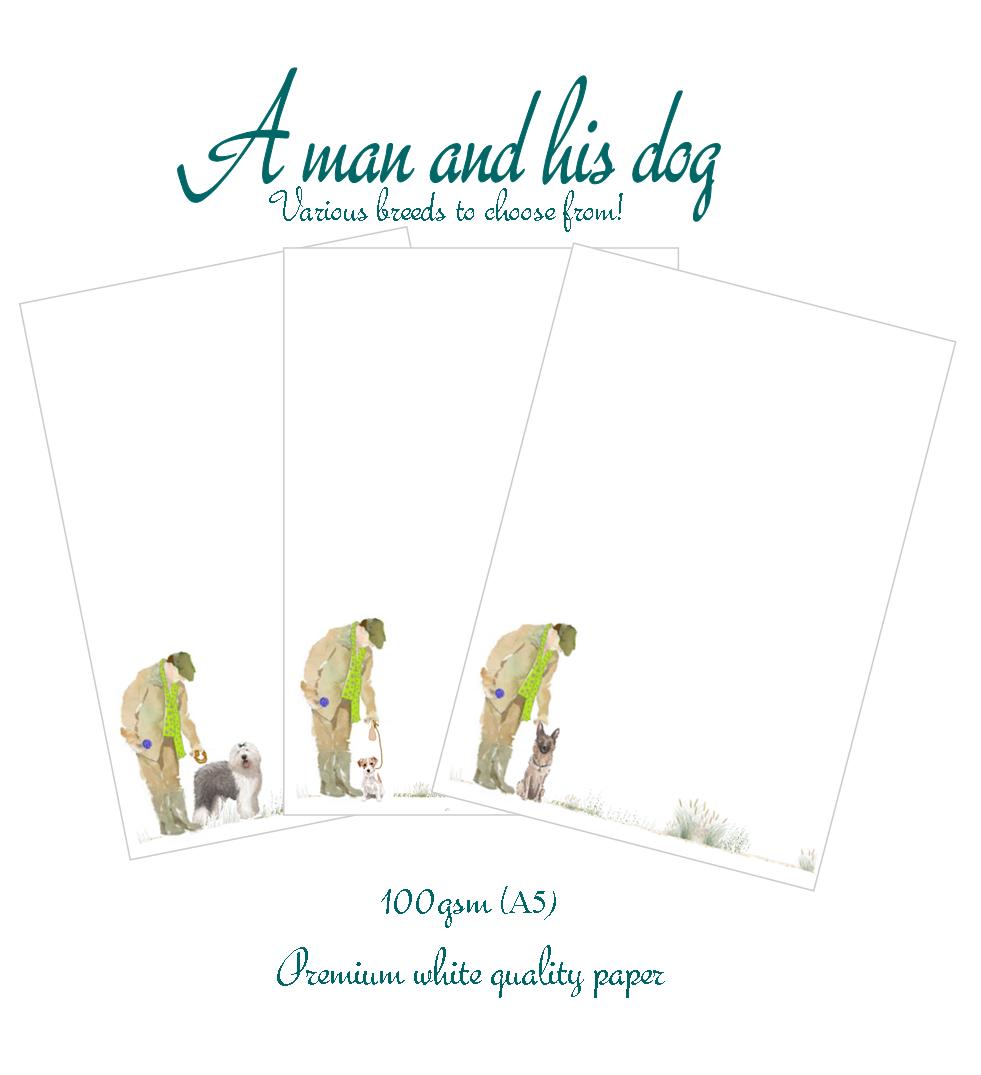 A Man and His Dog - Beautiful Writing Sets