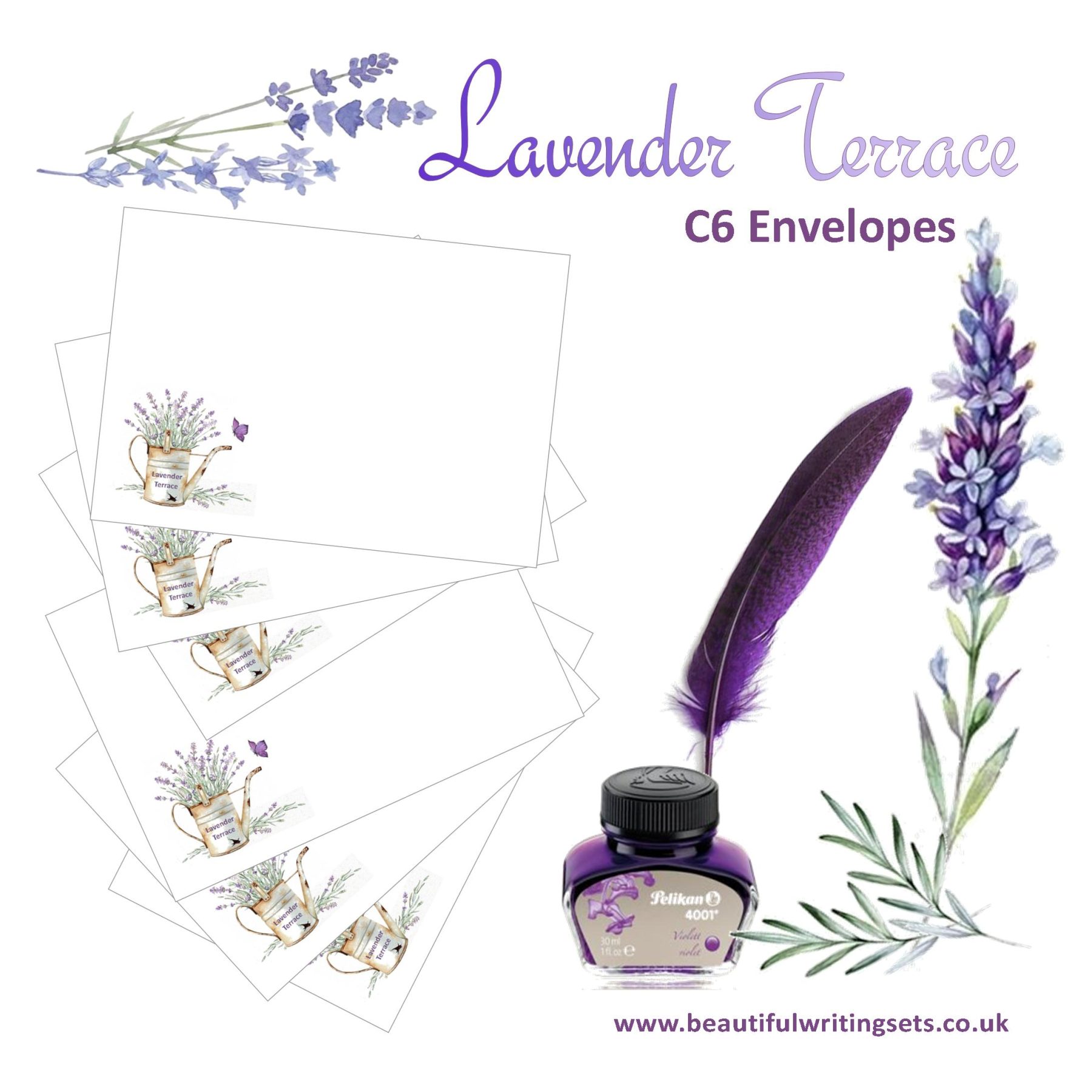 Lavender Terrace - Beautiful Writing Sets