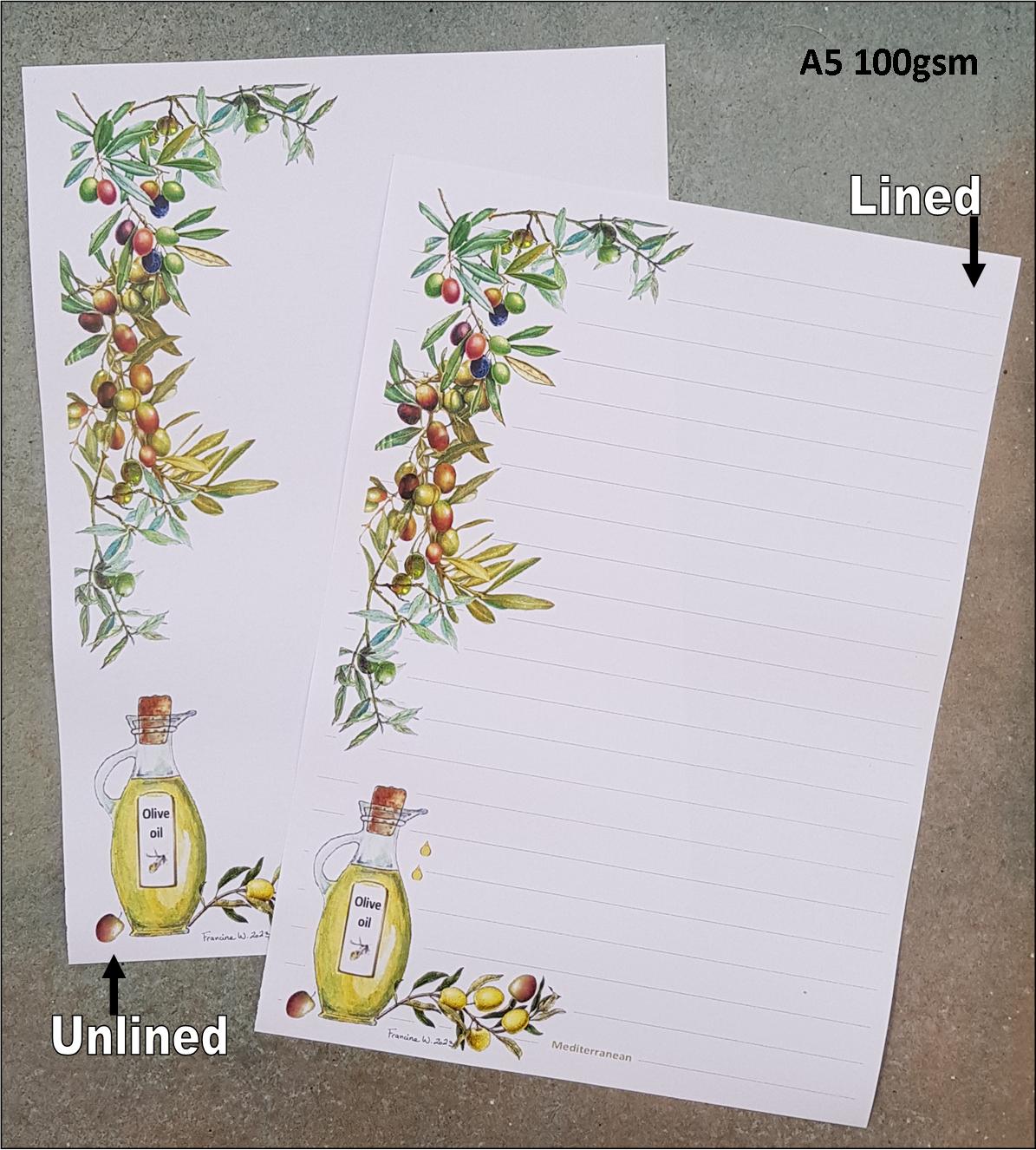 Mediterranean Olive Oil Delight - Beautiful Writing Sets