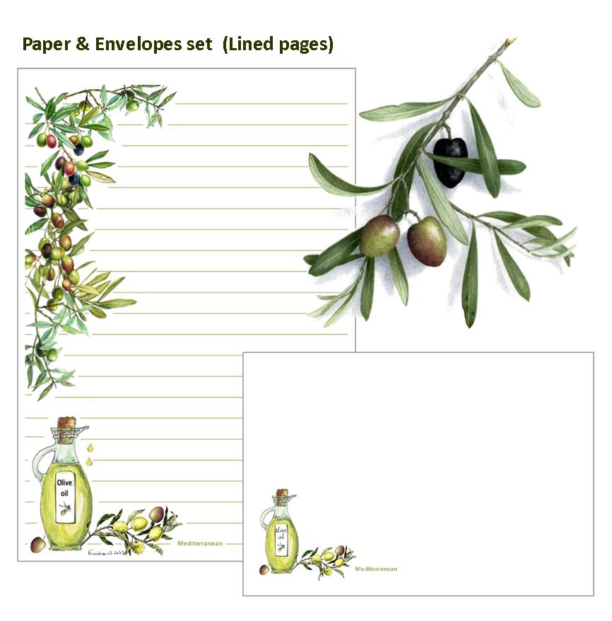 Mediterranean Olive Oil Delight - Beautiful Writing Sets