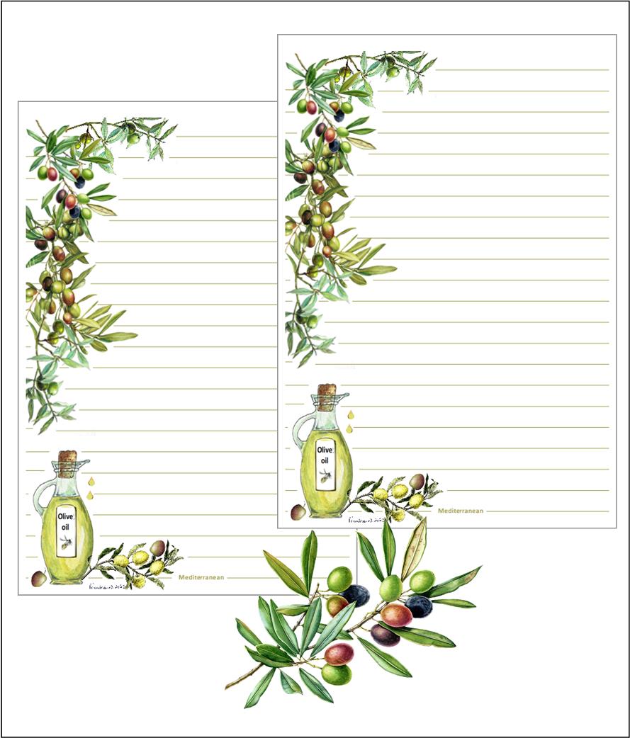 Mediterranean Olive Oil Delight - Beautiful Writing Sets