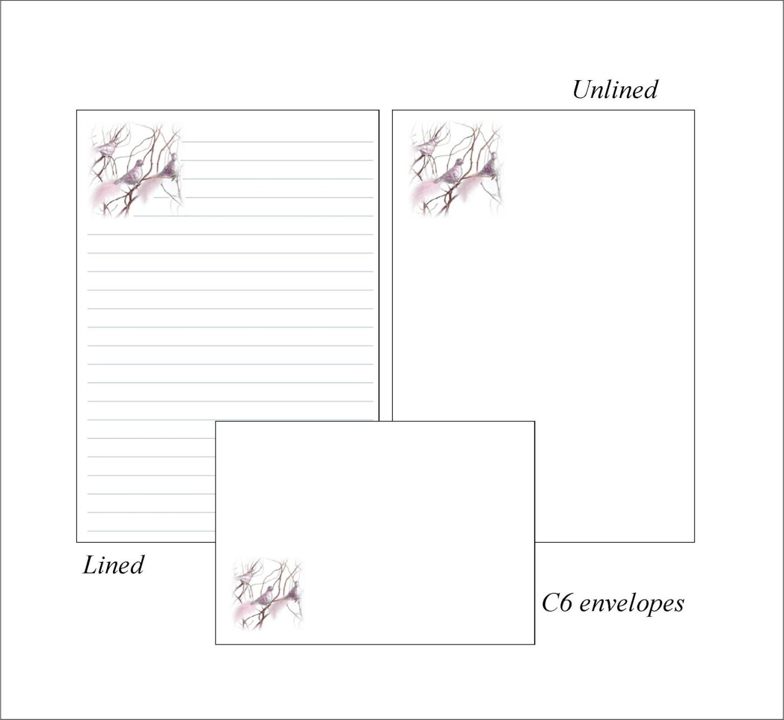 Dove Peace - Beautiful Writing Sets