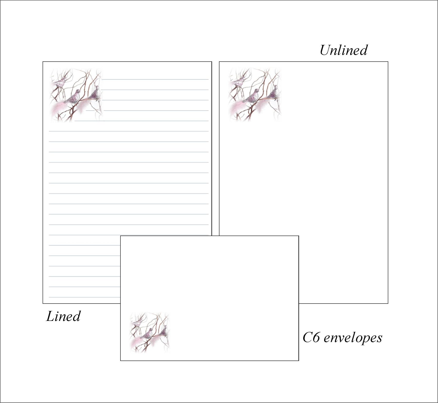 Dove Peace - Beautiful Writing Sets