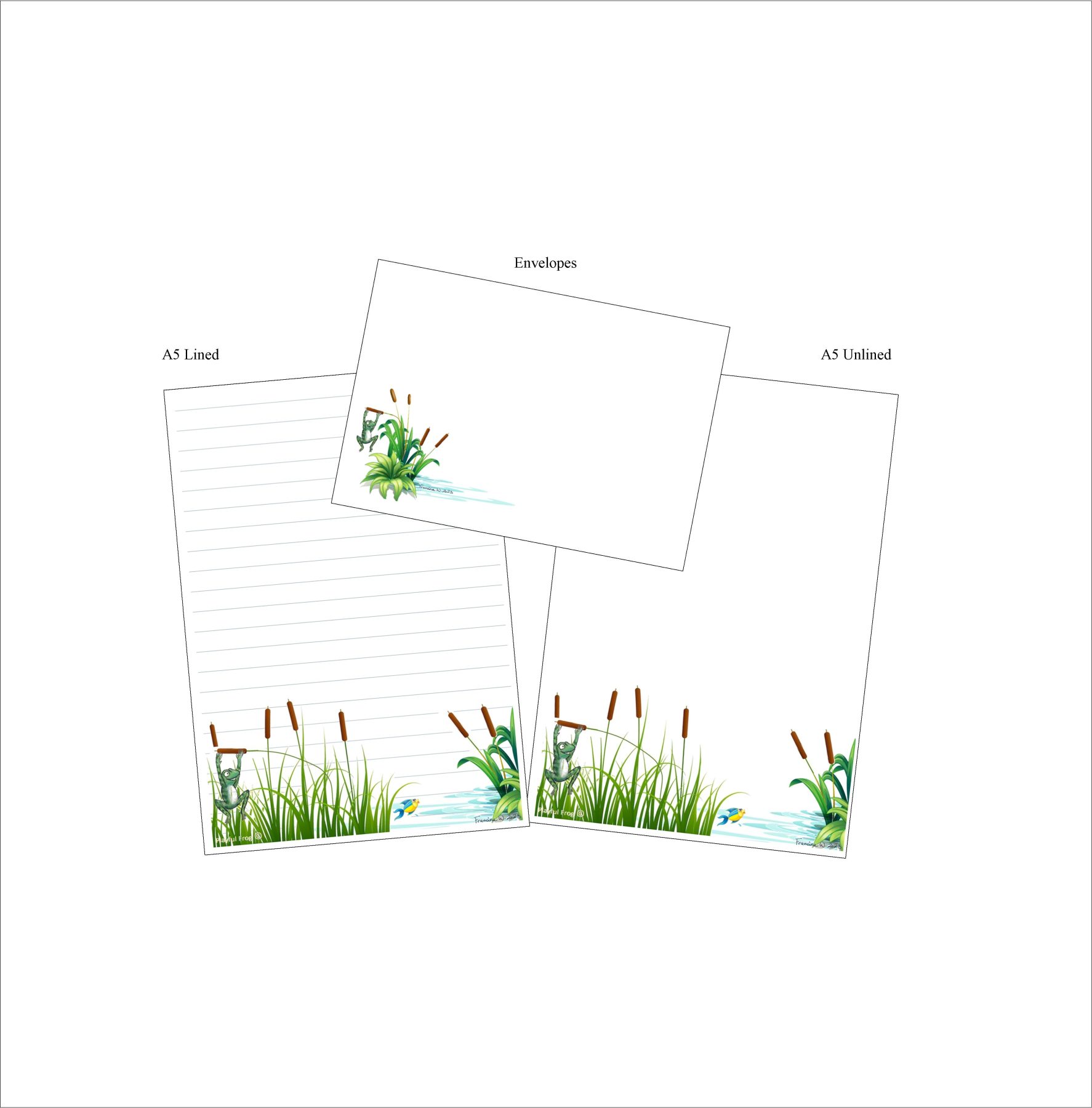 Playful Frog - Beautiful Writing Sets