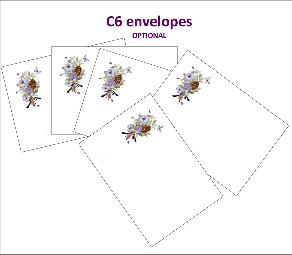 My Purple Butterflies - Beautiful Writing Sets