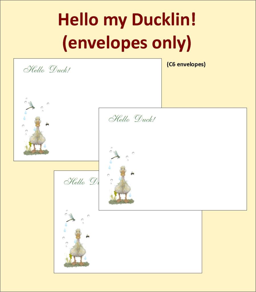 Hello Duck! - Beautiful Writing Sets