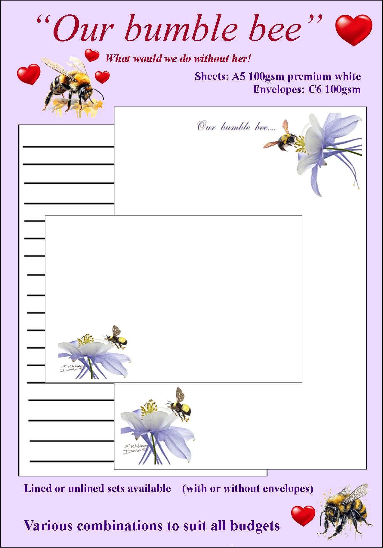 Our "bumble bee" - Beautiful Writing Sets