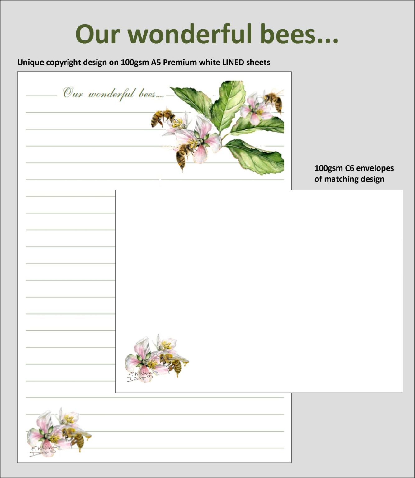"Our Wonderful Bees" - Beautiful Writing Sets