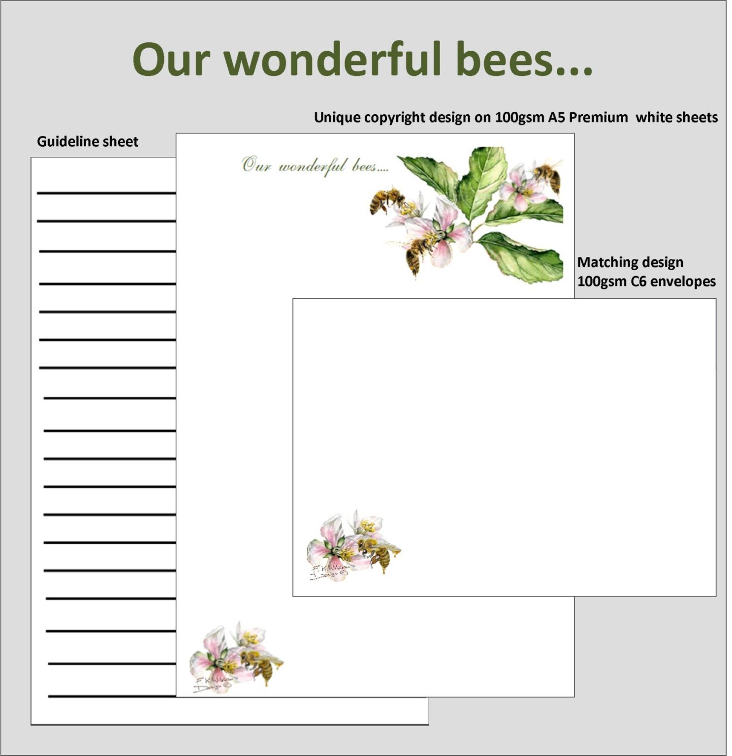 "Our Wonderful Bees" - Beautiful Writing Sets