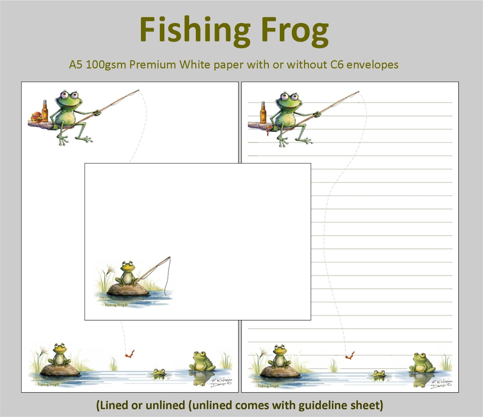 "Fishing Frog" - Beautiful Writing Sets