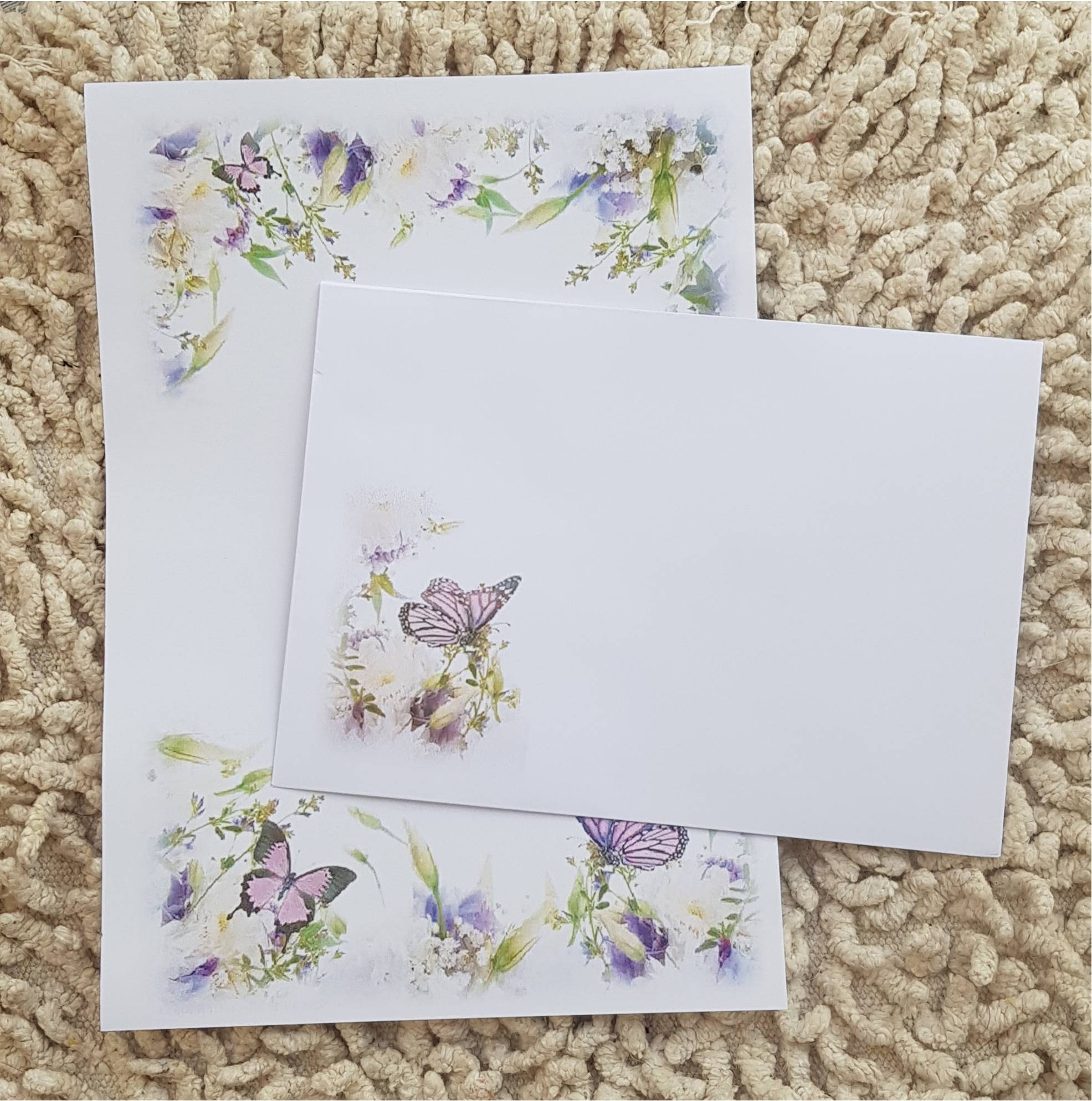 "Purple Butterfly Heaven" - Beautiful Writing Sets