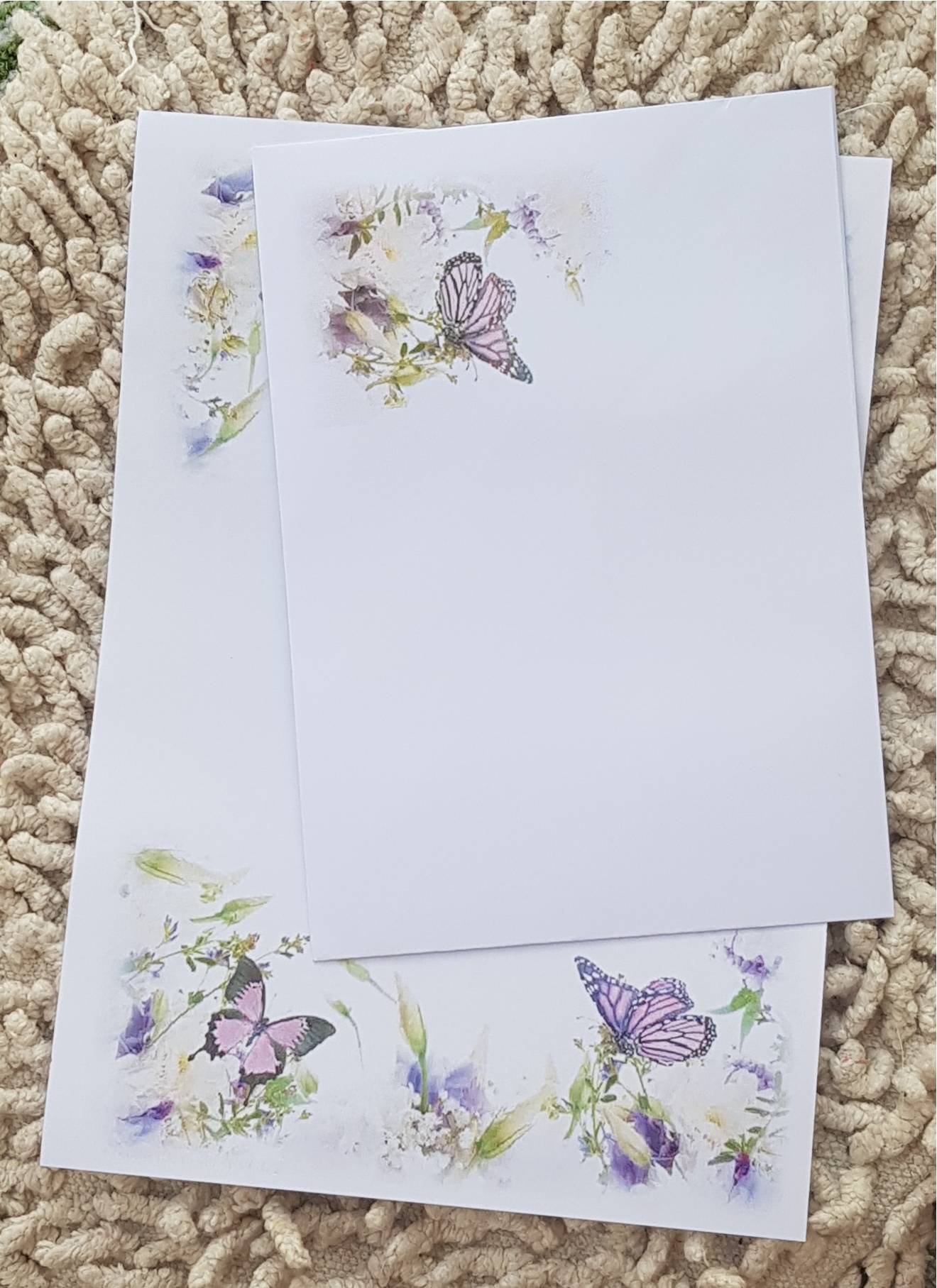 "Purple Butterfly Heaven" - Beautiful Writing Sets