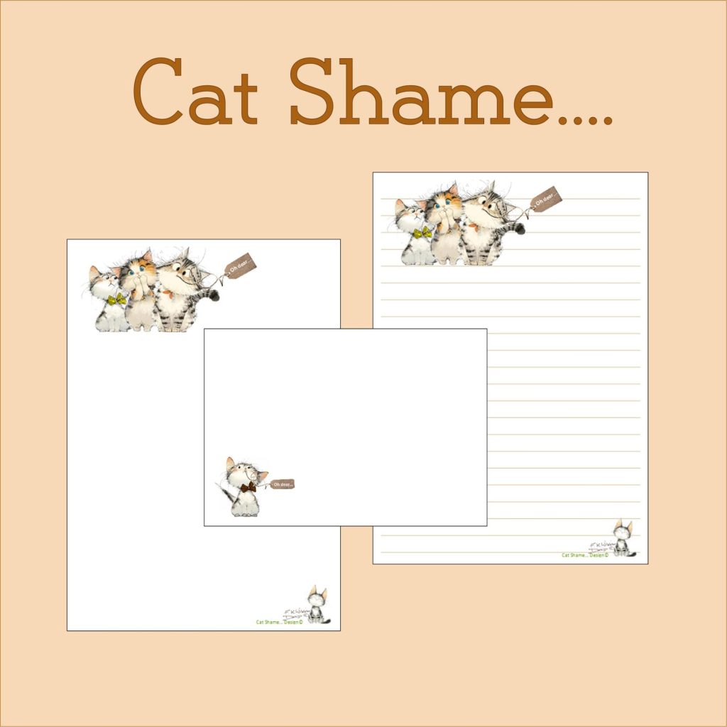 "Cat Shame"..... - Beautiful Writing Sets