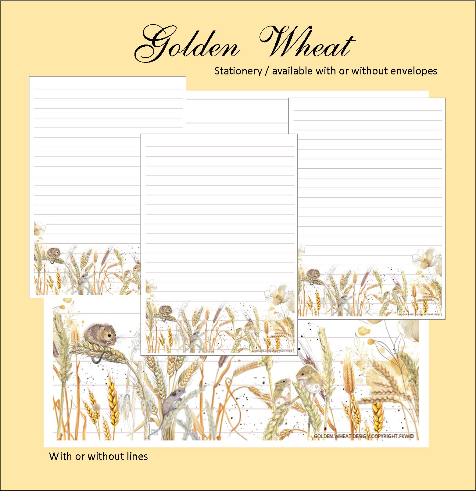 "Golden Wheat" - Beautiful Writing Sets