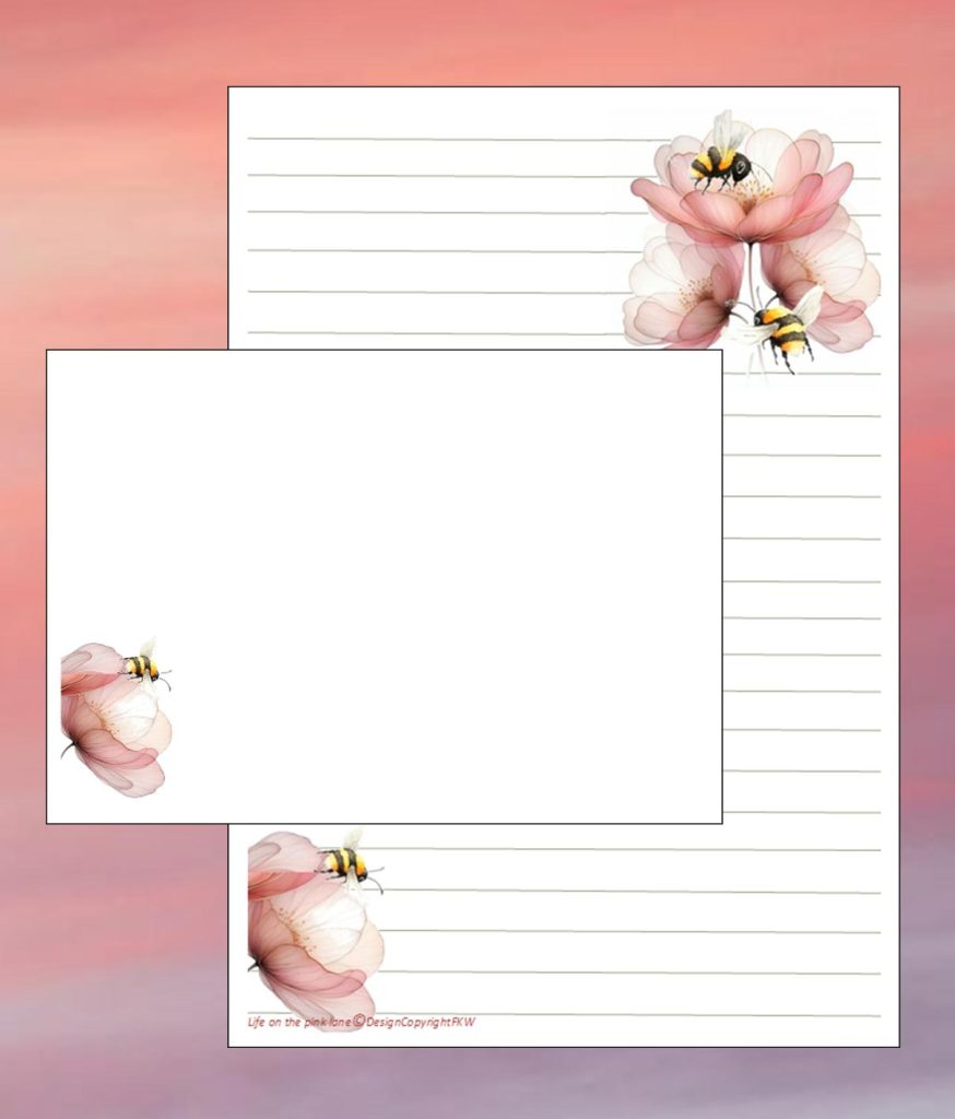"Life on the Pink Lane" - Beautiful Writing Sets