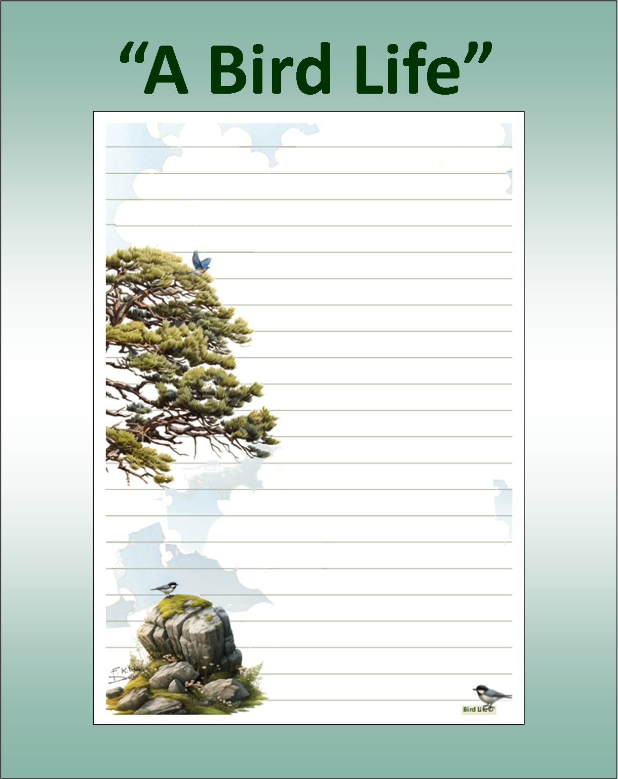 "A bird Life" - Beautiful Writing Sets