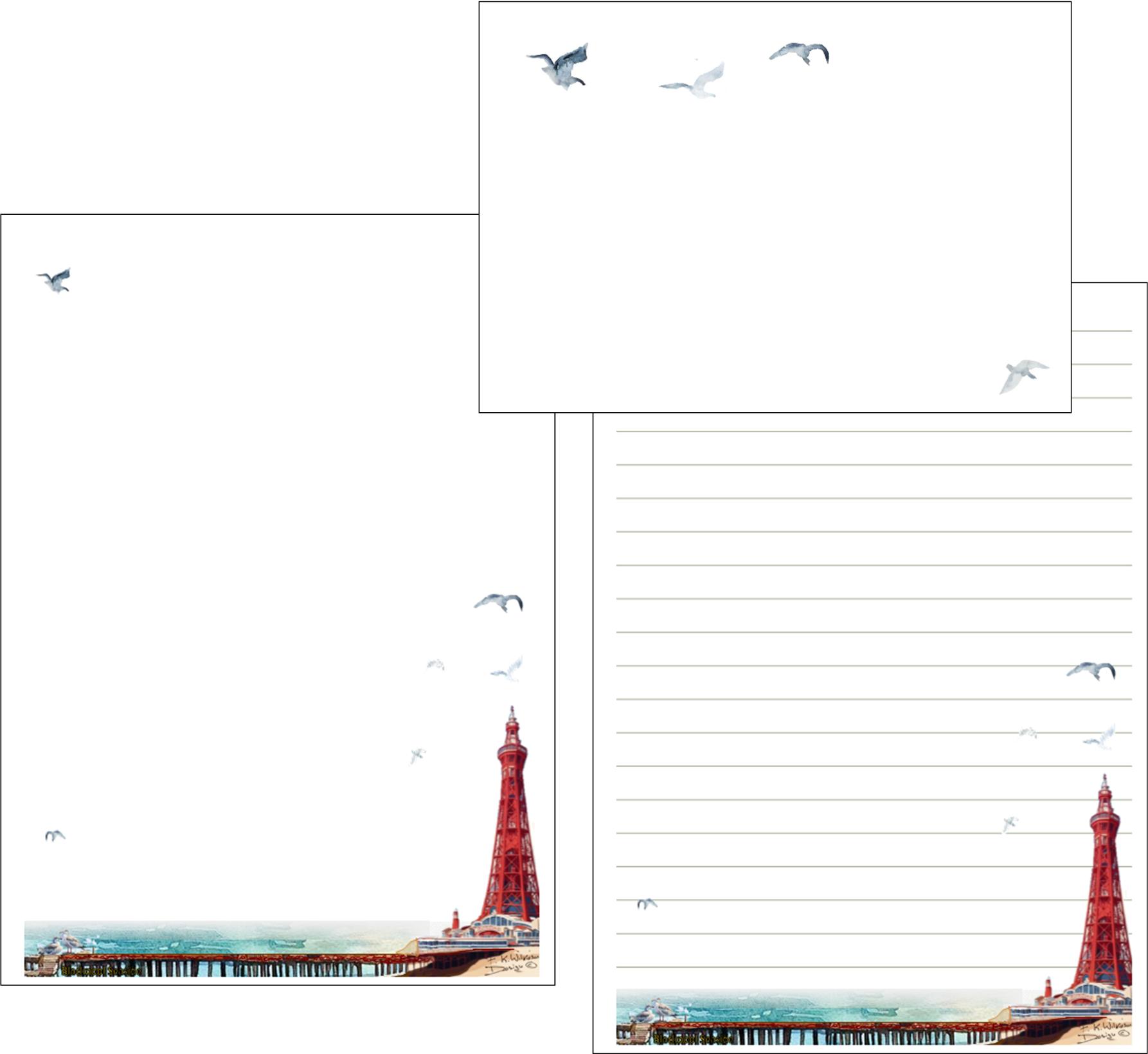 'Blackpool Seaside' - Beautiful Writing Sets