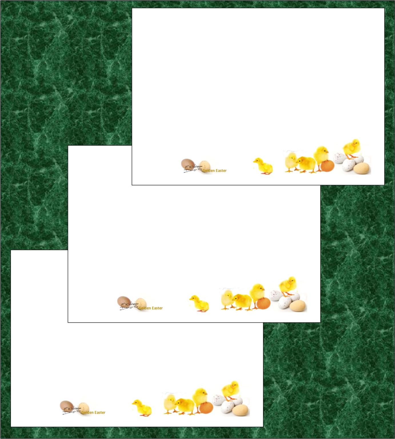 'Golden Easter' - Beautiful Writing Sets