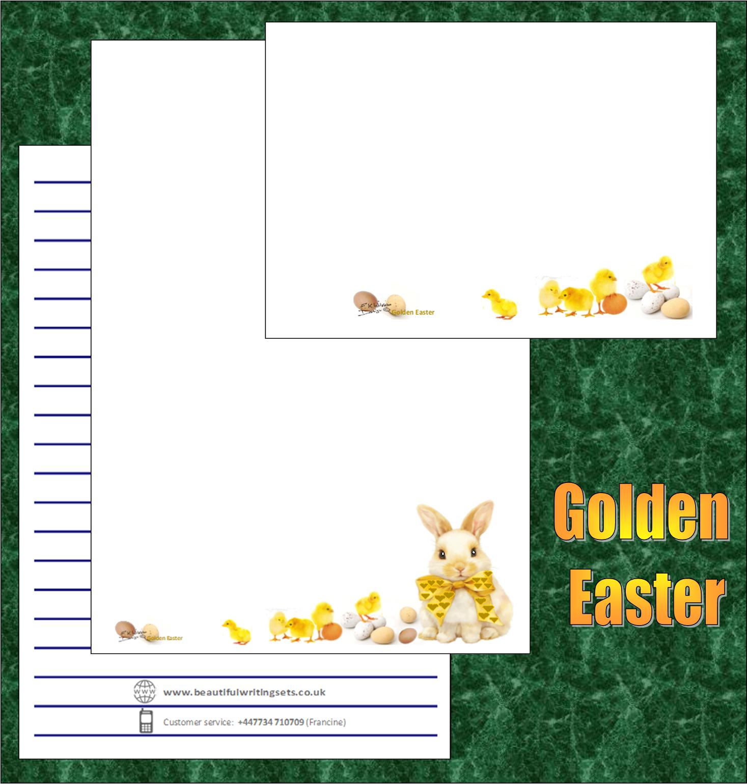 'Golden Easter' - Beautiful Writing Sets