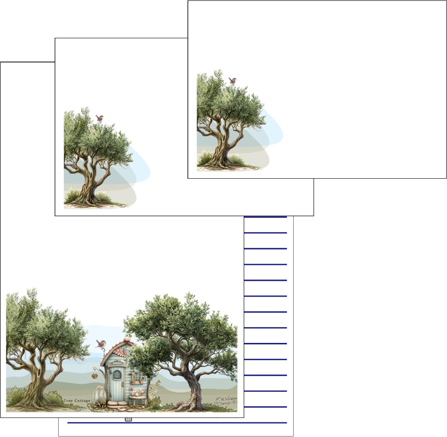 'Tree Cottage' - Beautiful Writing Sets