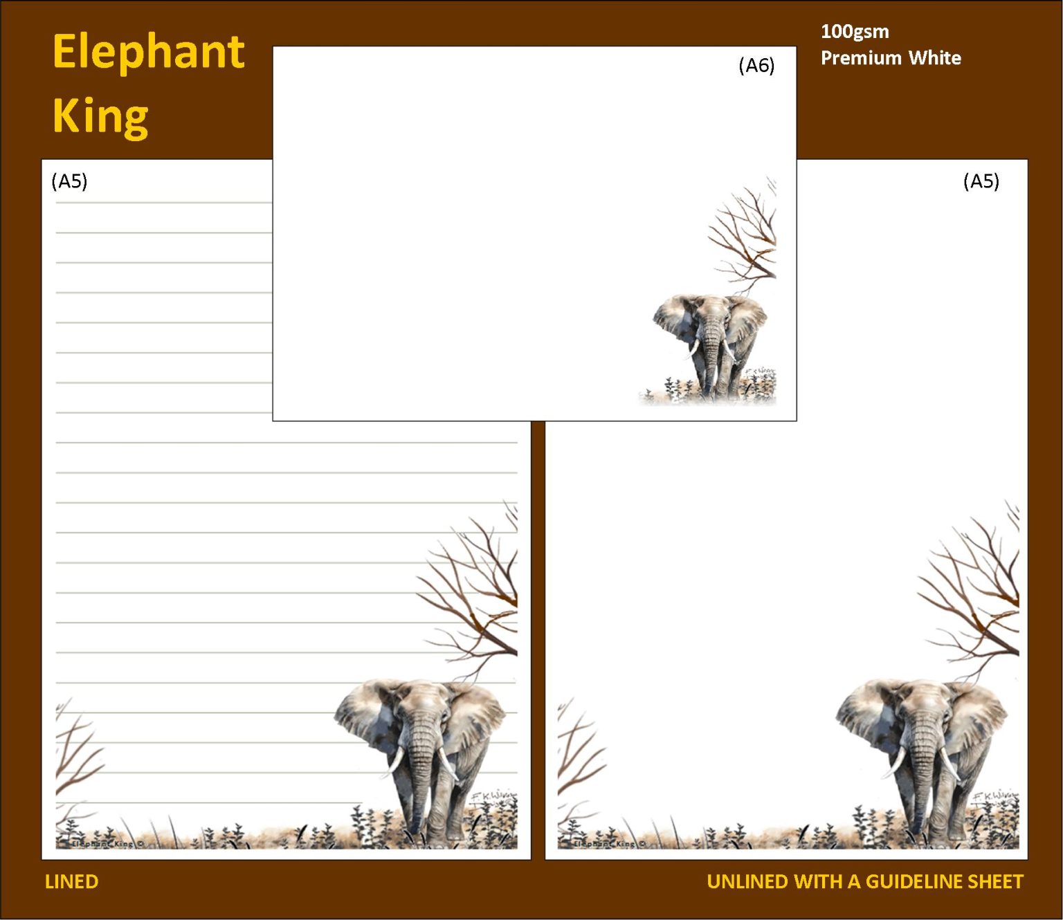 'Elephant King' - Beautiful Writing Sets