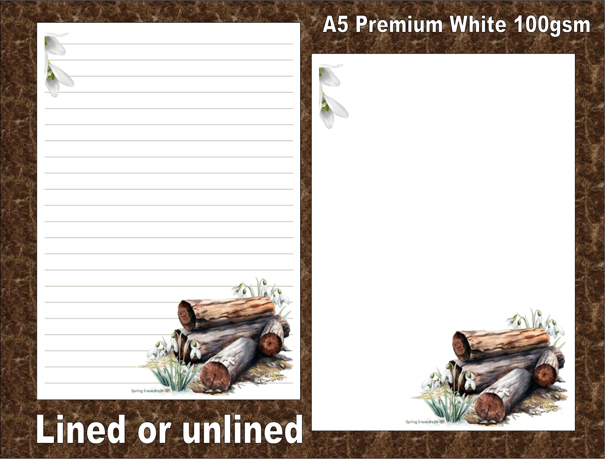 'Spring Snowdrops' - Beautiful Writing Sets