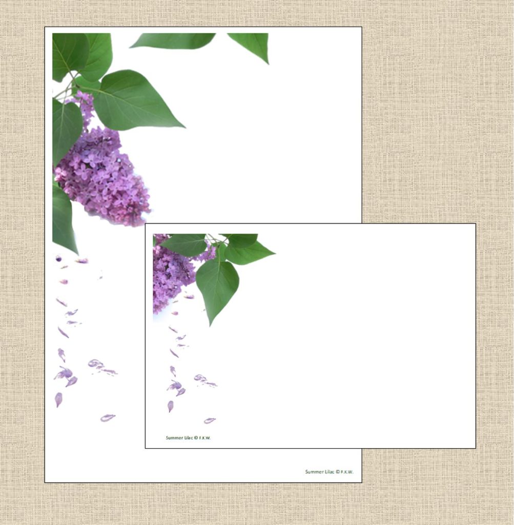 'Summer Lilac' - Beautiful Writing Sets