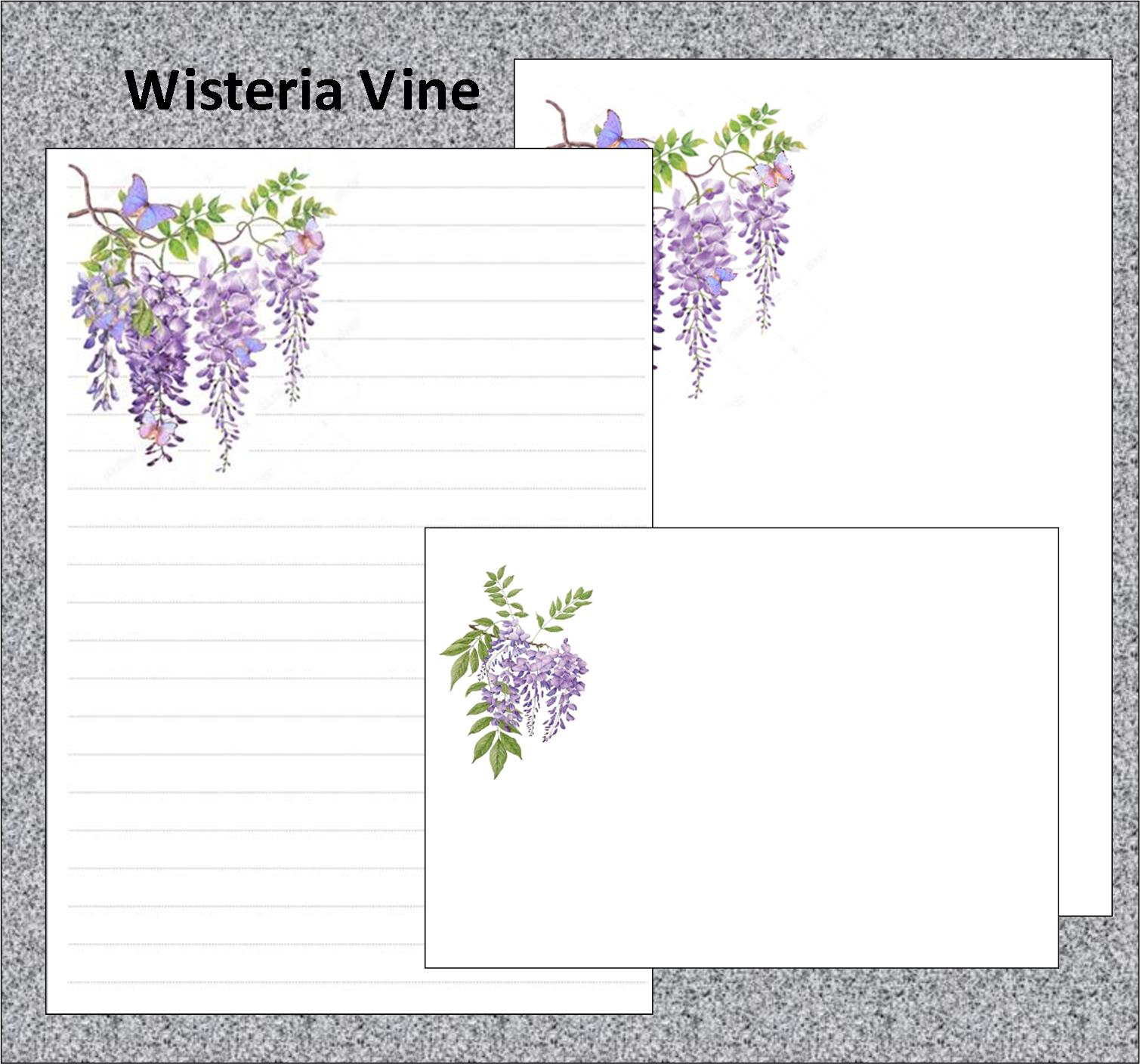 'Wisteria Vine' - Beautiful Writing Sets