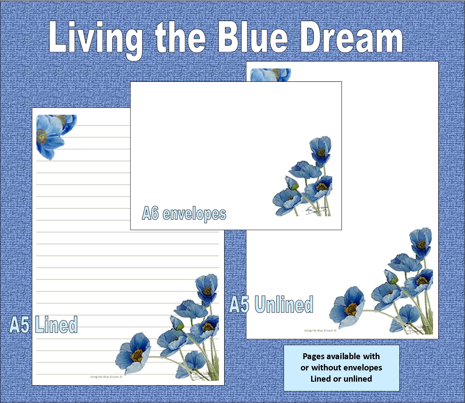 'Living the Blue Dream' - Beautiful Writing Sets