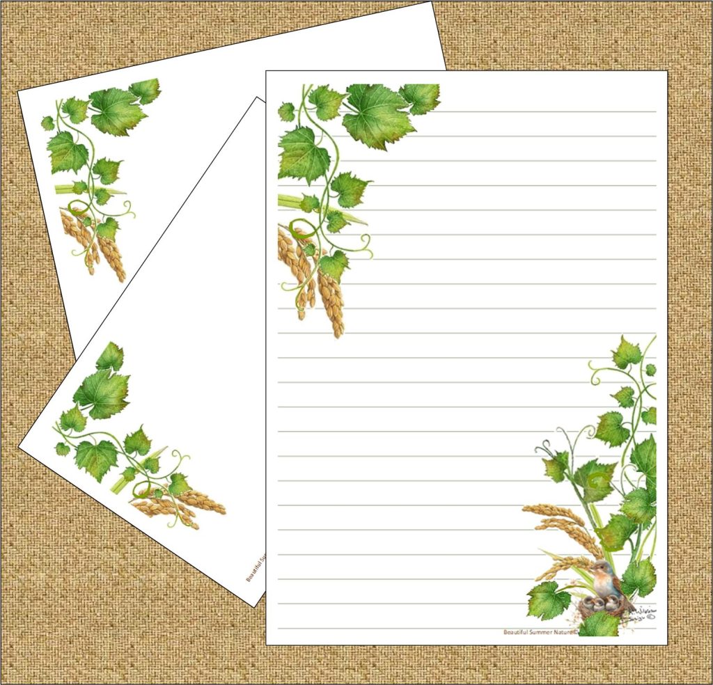 'Beautiful Summer Nature' - Beautiful Writing Sets