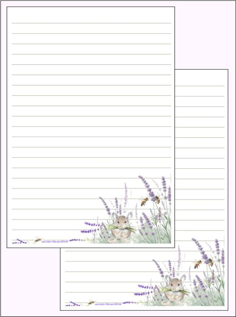 'Lavender Mouse' - Beautiful Writing Sets