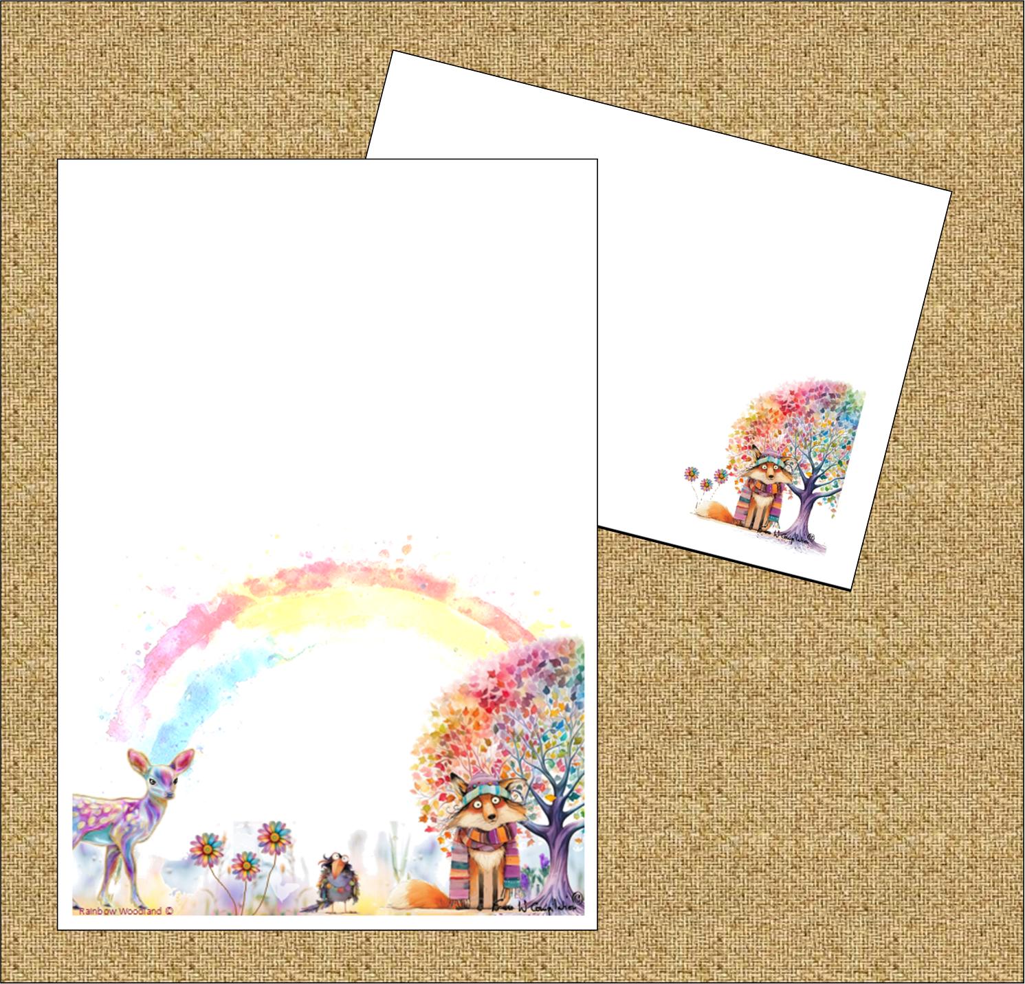 "Rainbow Woodland" - Beautiful Writing Sets